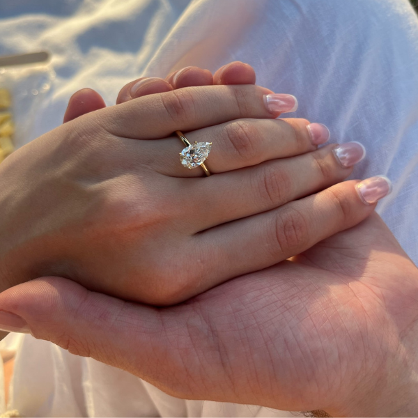 Golden Mirrors Lab Grown Engagement Ring | Armans Fine Jewellery