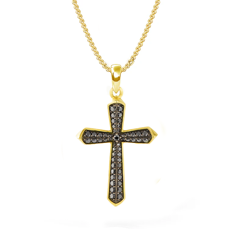 Midnight Diamond Cross Necklace | Armans Fine Jewellery