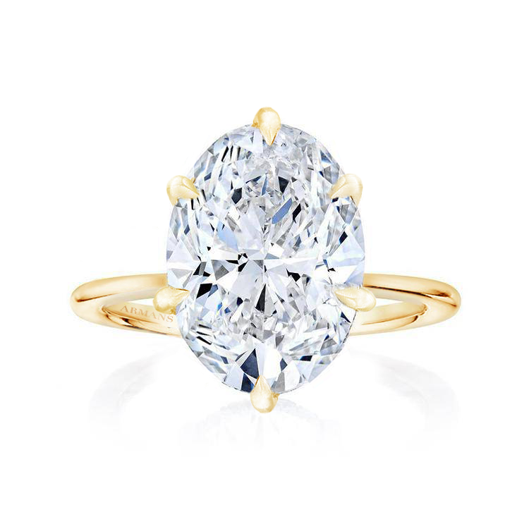 Oval Madison 6 Claw Engagement Ring | Armans Fine Jewellery