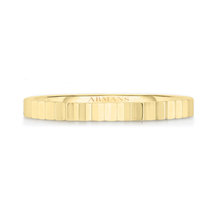 Solid Gold Fluted Ring | Solid Gold Rings | Armans Fine Jewellery